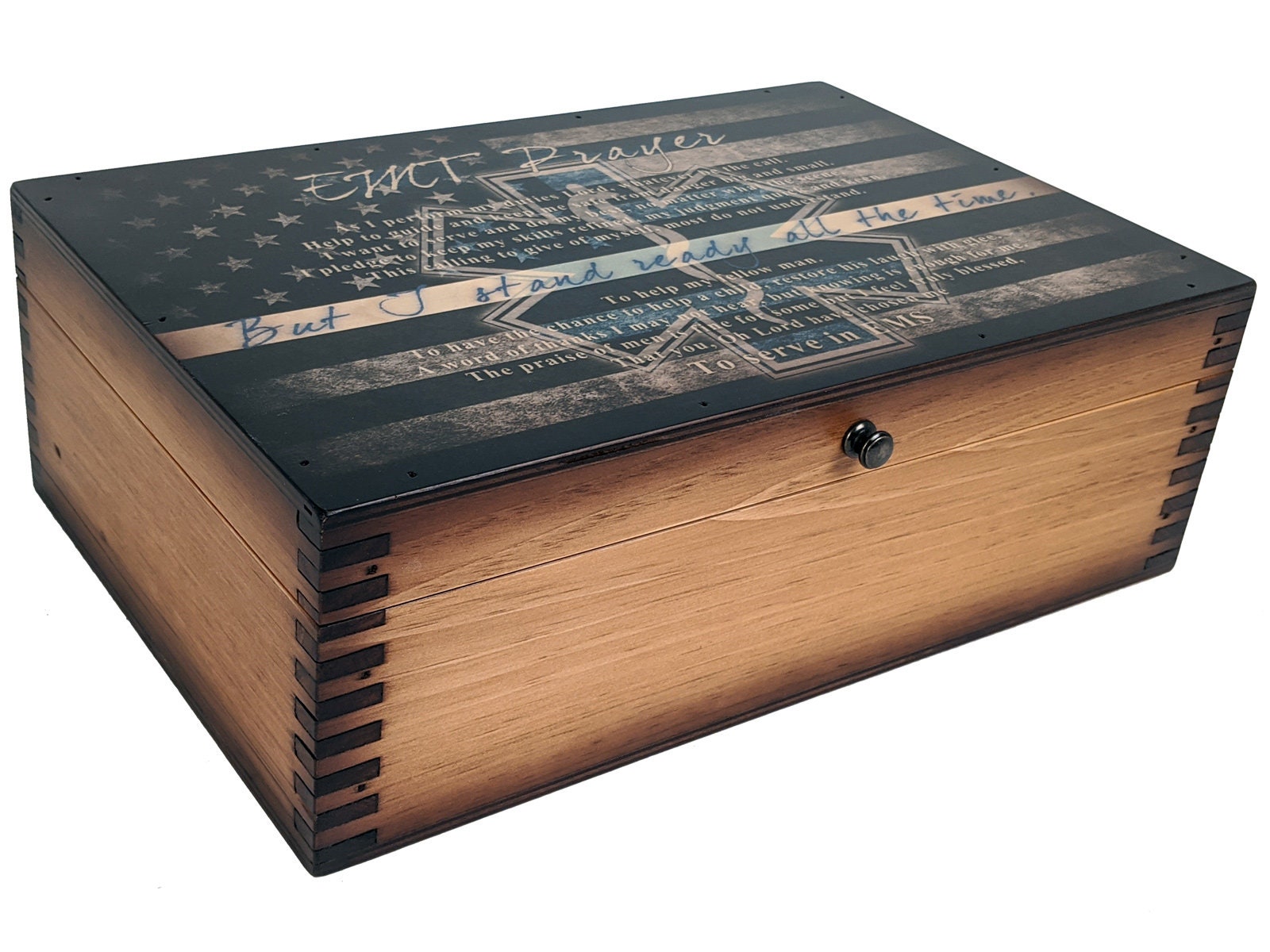EMT Prayer Memory Box | Etsy