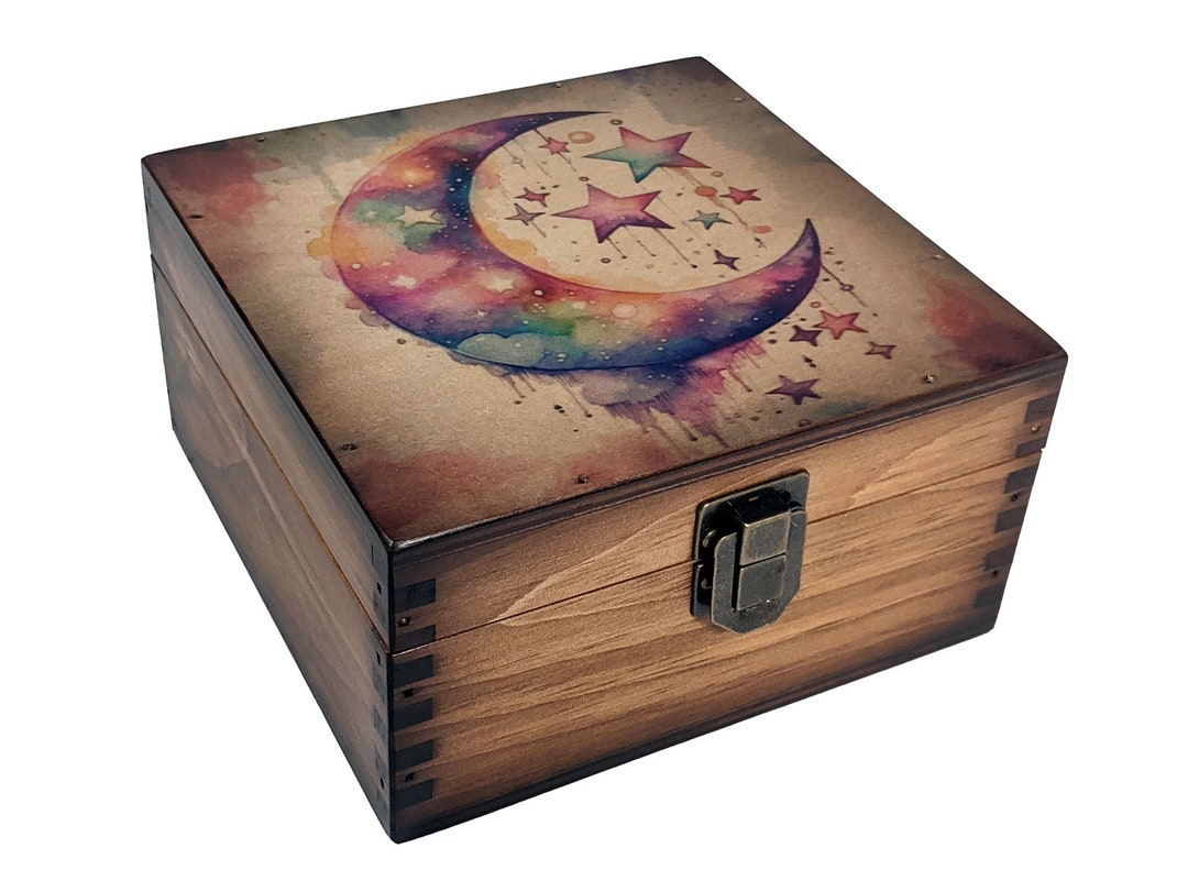 Moon & Stars Small Box - Etsy