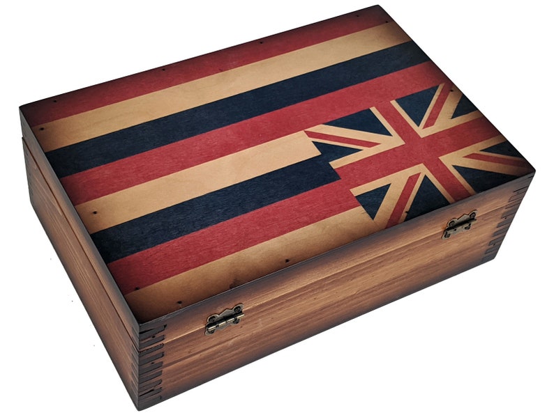 Hawaii State Flag Memory Box | Etsy