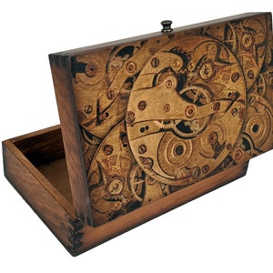 Clockwork Medium Wood Box - Etsy