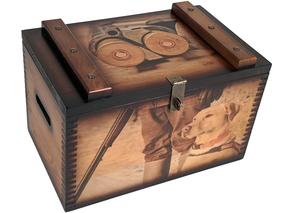 Labrador Retriever & Shotgun Ammo Box - Etsy