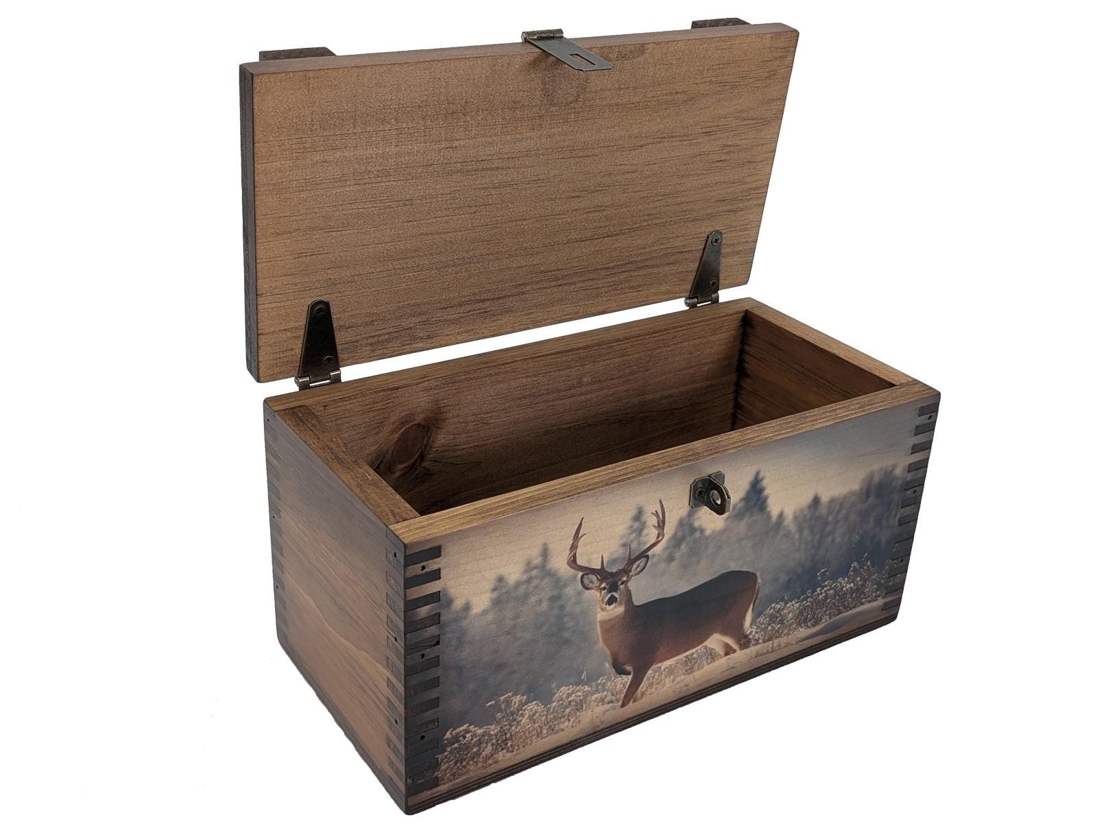 Winter Whitetail Deer Shooter’s Box - Etsy