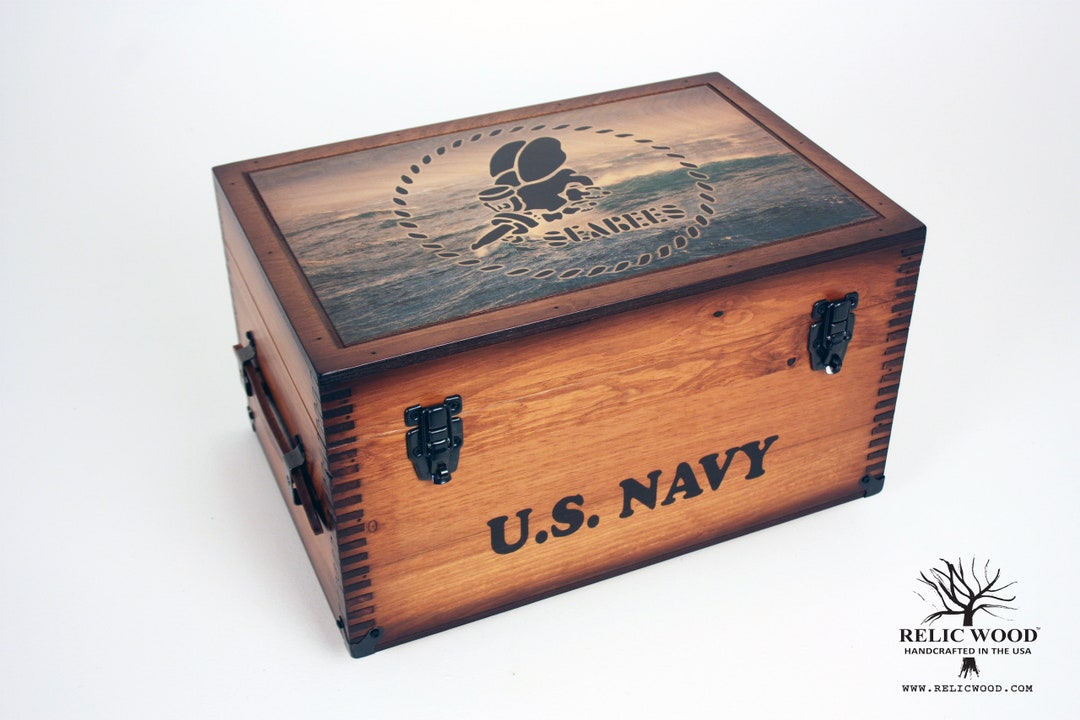 Navy Seabees Keepsake Box - Etsy