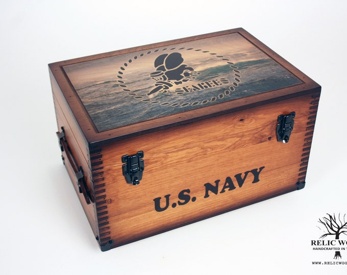 Navy Seabees Keepsake Box - Etsy