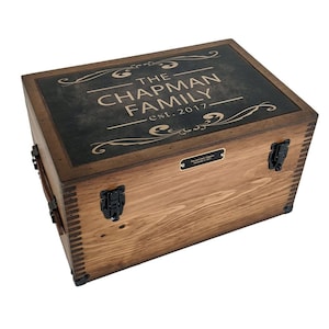 Custom Family Name Keepsake Box - Etsy