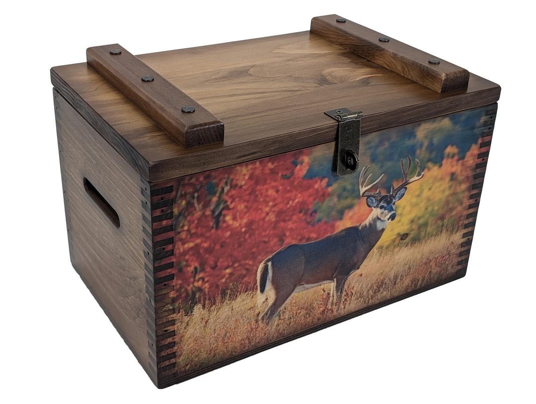 Fall Whitetail Deer Ammo Box - Etsy