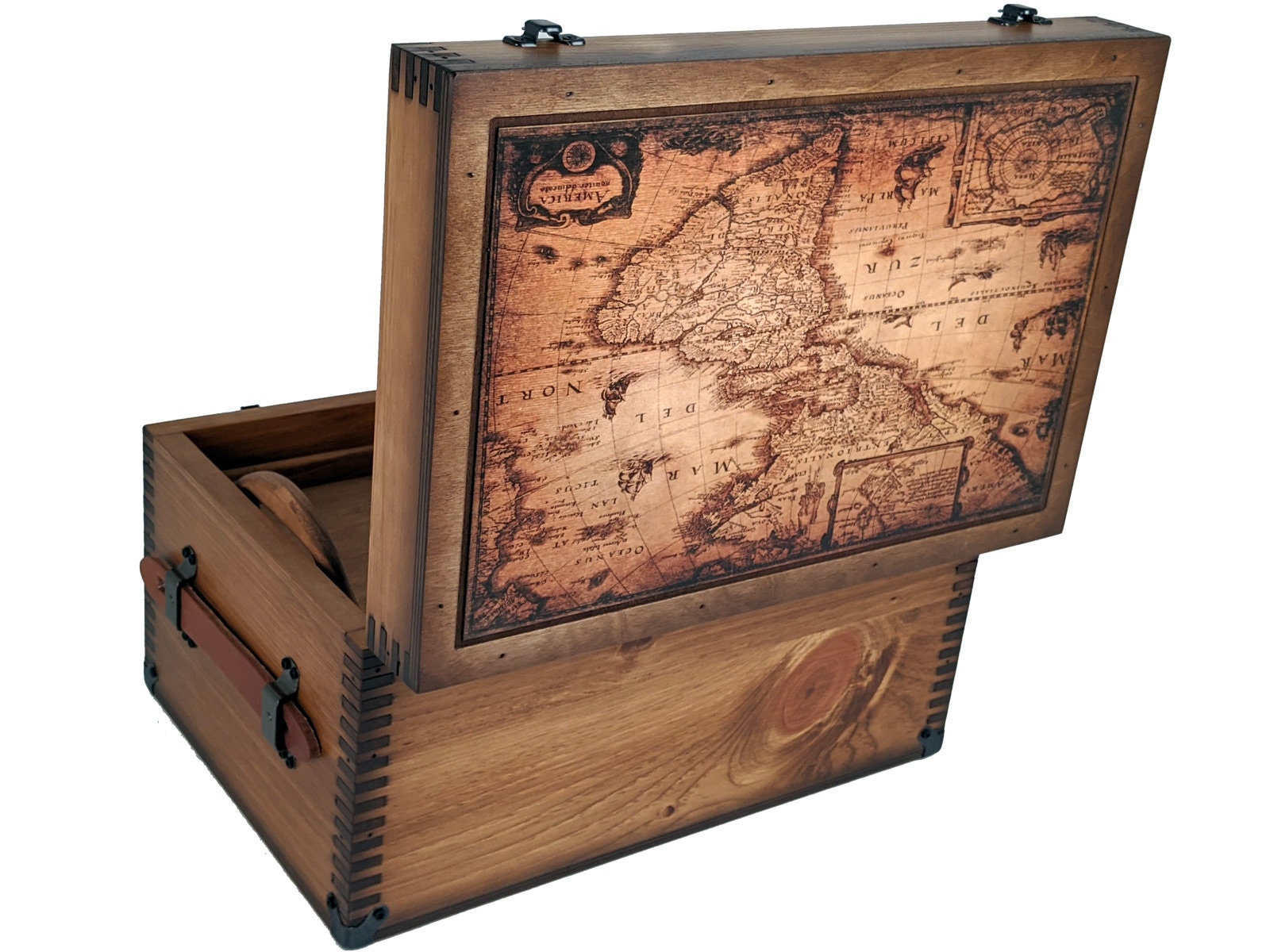 Vintage Map of America Keepsake Box - Etsy