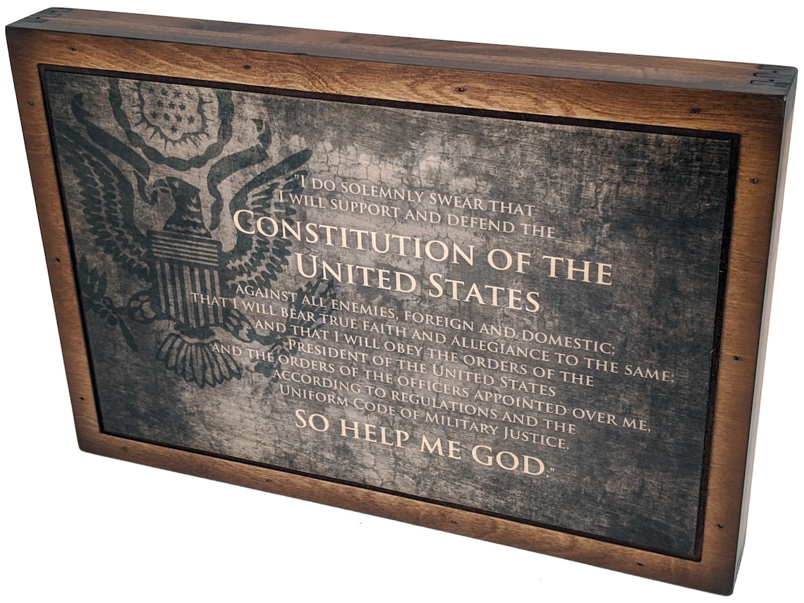 Military Oath of Enlistment Wall Art | Etsy