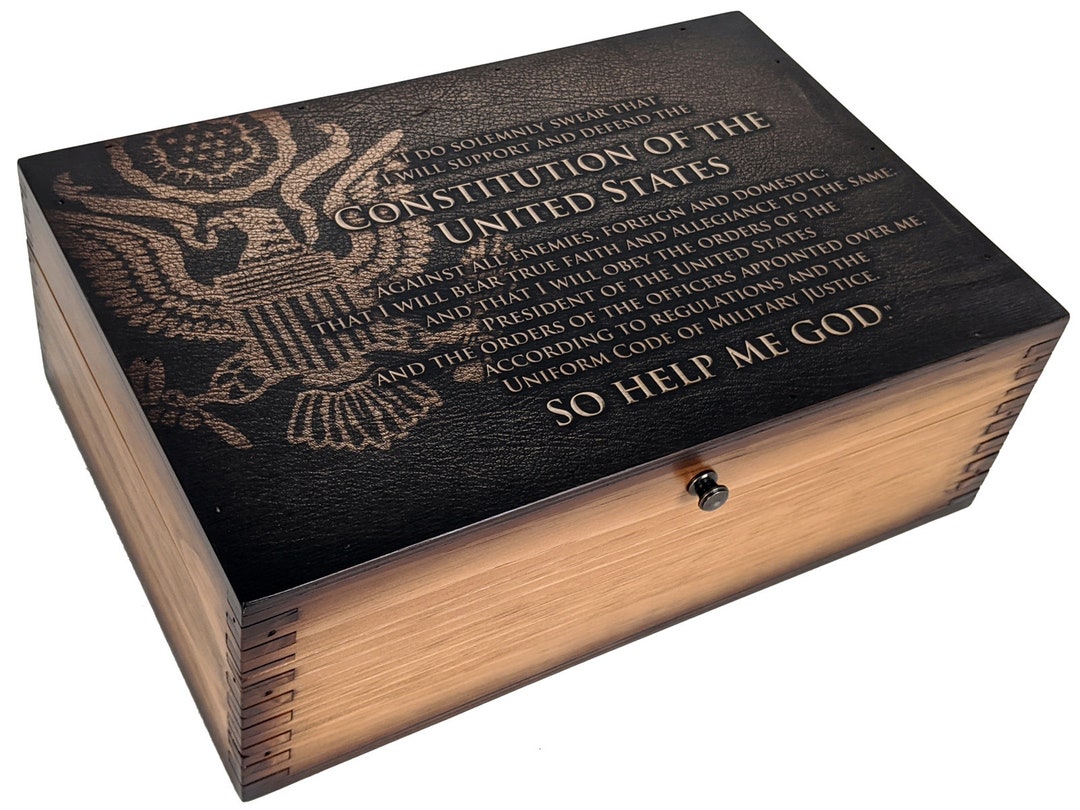 Military Oath of Enlistment Memory Box - Etsy