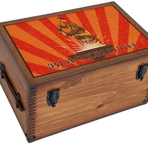 Vintage Blacksmith Keepsake Box - Etsy