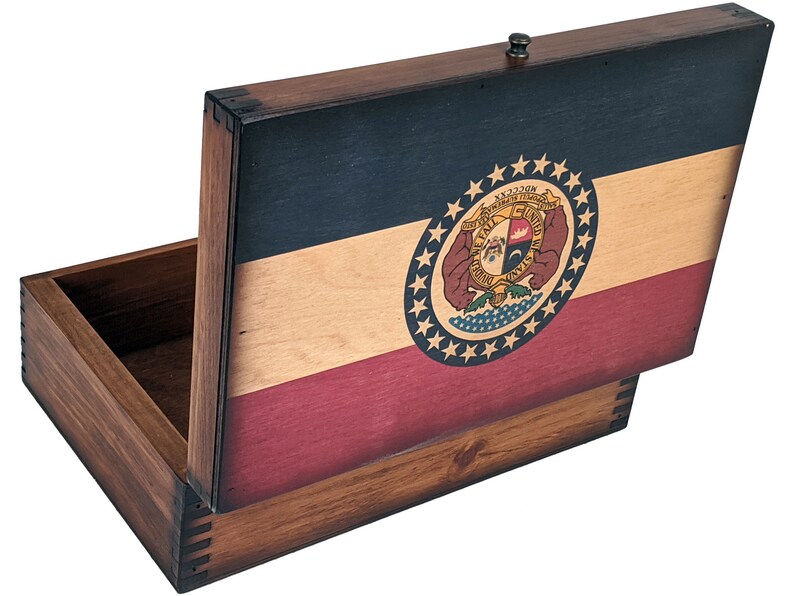 Missouri State Flag Memory Box - Etsy