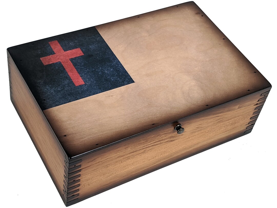 Christian Flag Memory Box - Etsy