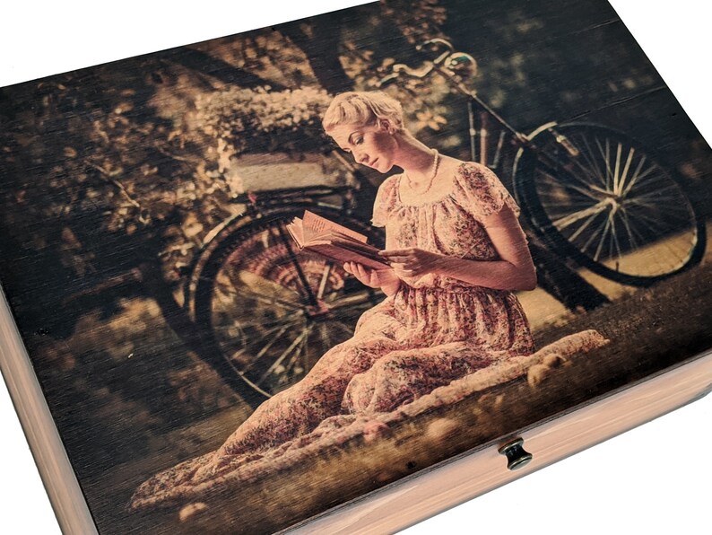 Vintage Reading in Spring Memory Box | Etsy