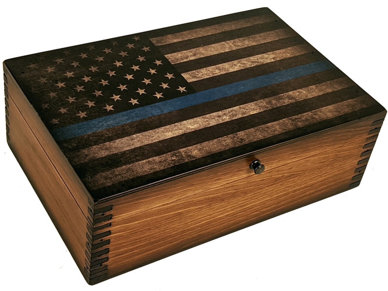 Thin Blue Line Memory Box - Etsy