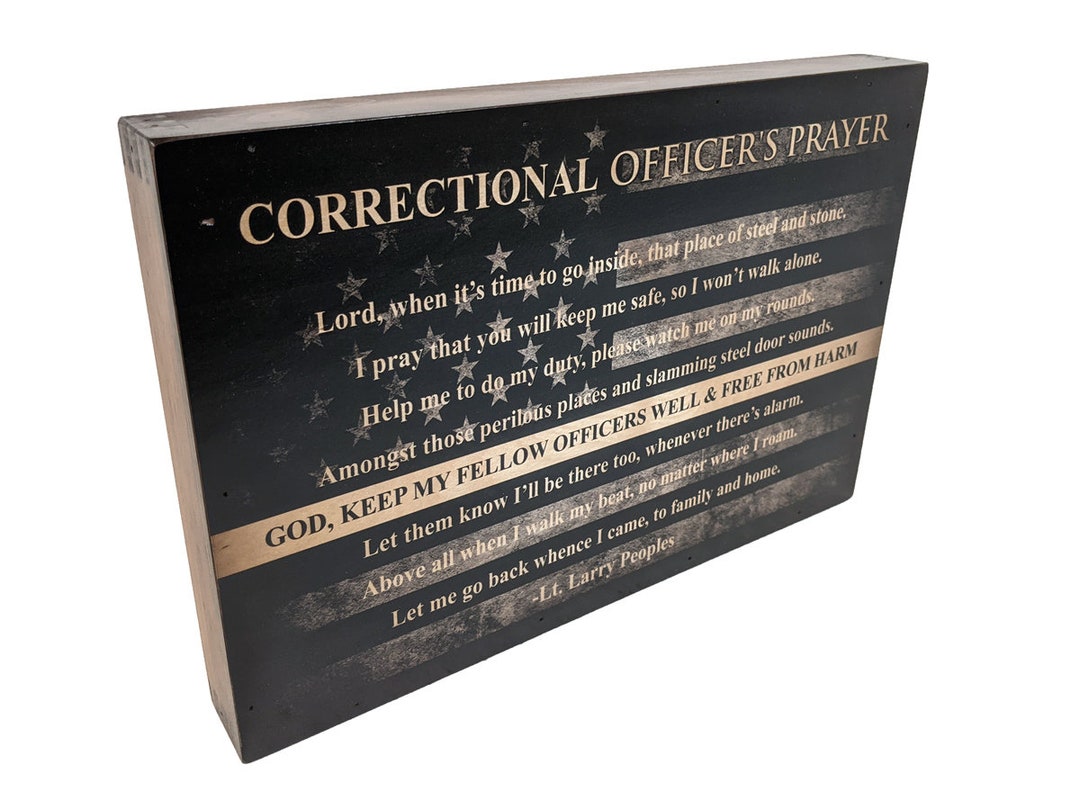 Correctional Officer’s Prayer – Wall Art - Etsy