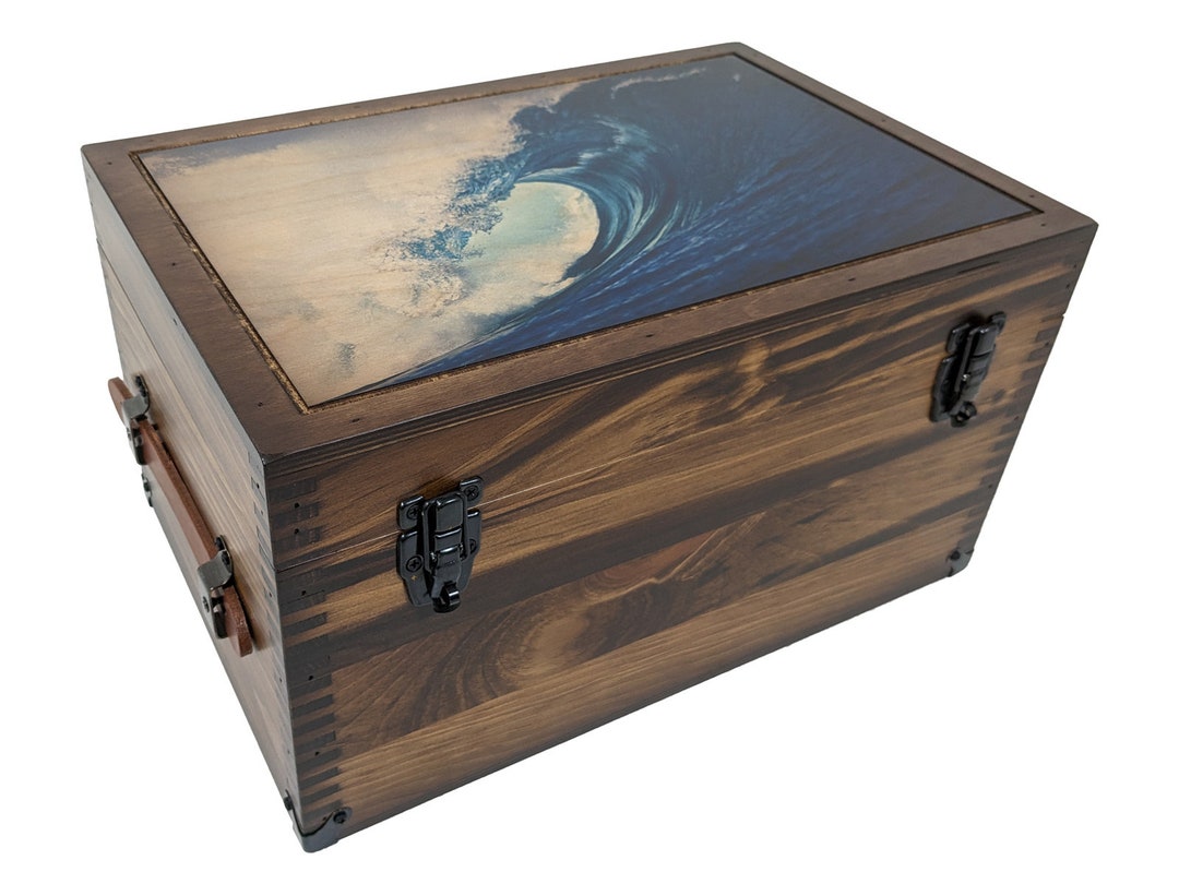 Blue Ocean Wave Keepsake Box - Etsy