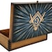 Freemason Blue Compass Memory Box - Etsy