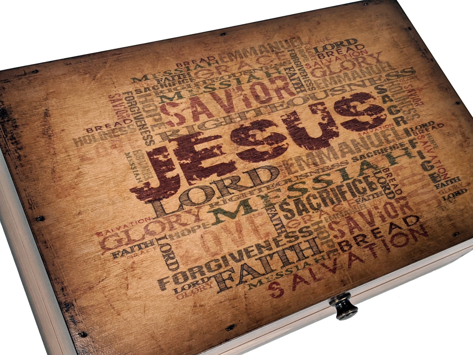 Jesus Medium Wood Box - Etsy
