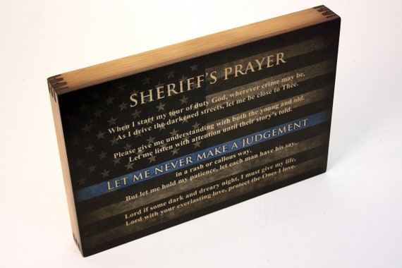 Deputy Sheriff's Prayer Wall Art | Etsy