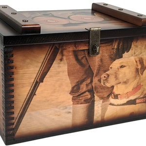 Labrador Retriever & Shotgun Ammo Box - Etsy