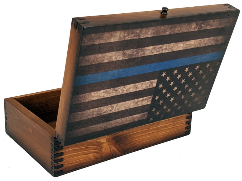 Thin Blue Line Memory Box - Etsy