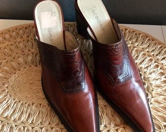 Tooled leather shoes | Etsy