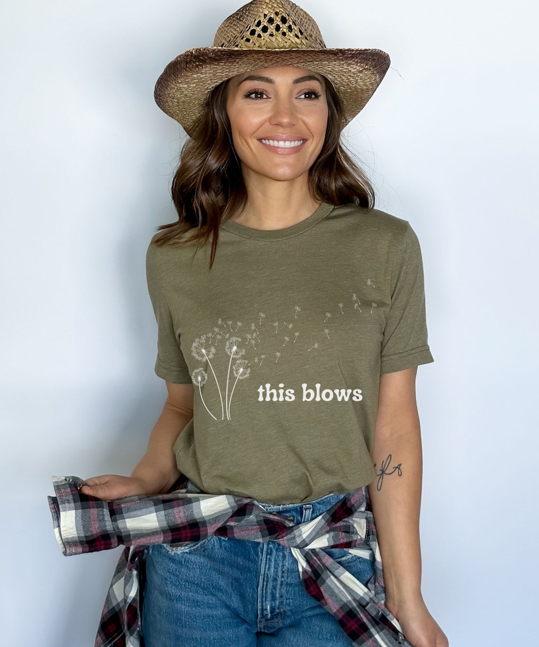 Flower Shirt, This Blows, Dandelion Shirt, Wildflower Shirt, Mom Shirt ...