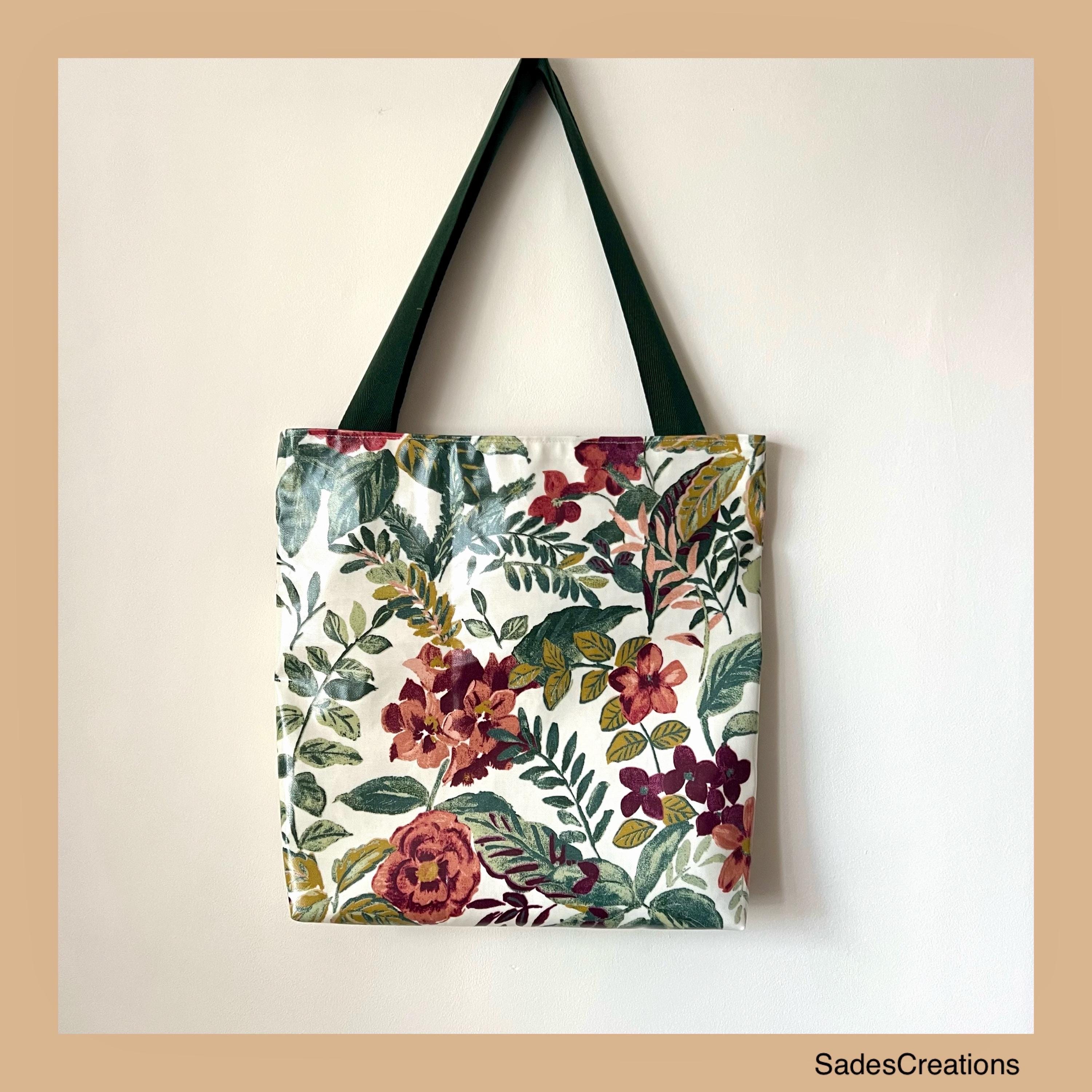 Oilcloth Tote Bags With Zip in 3 Designs - Etsy UK