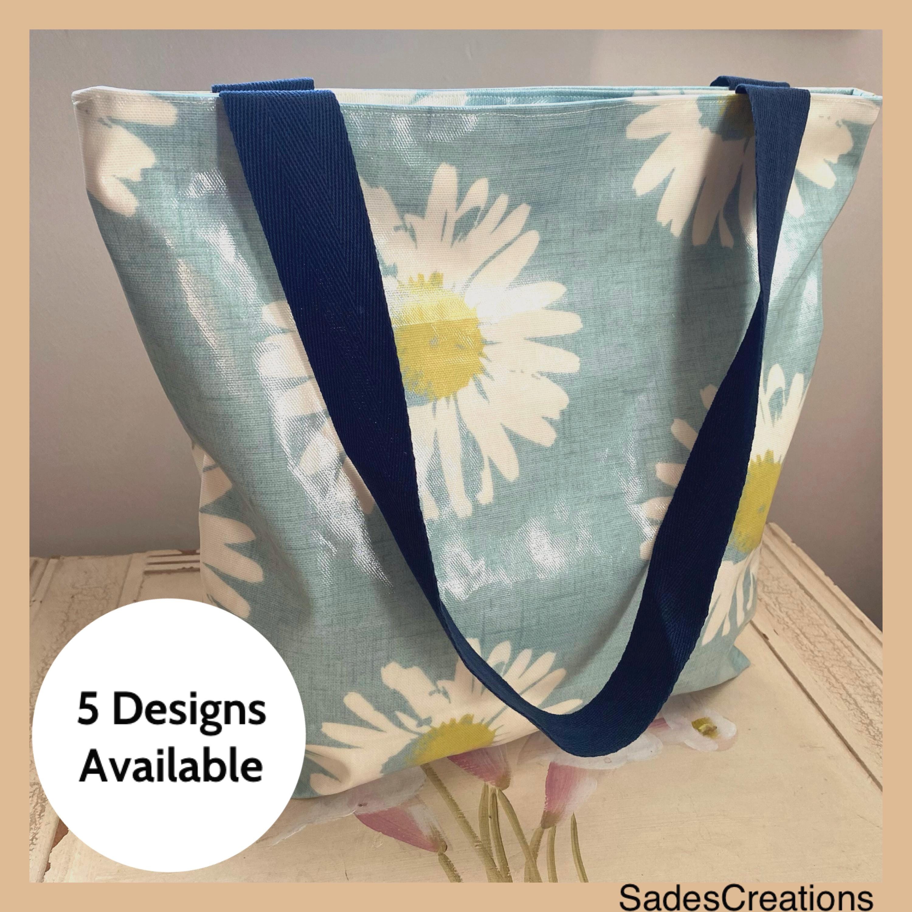 Oilcloth Tote Bags With Zip in 5 Designs - Etsy UK