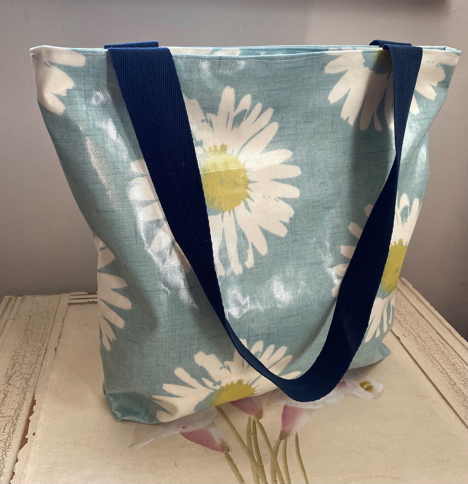 Oilcloth Tote Bags With Zip in 5 Designs - Etsy UK