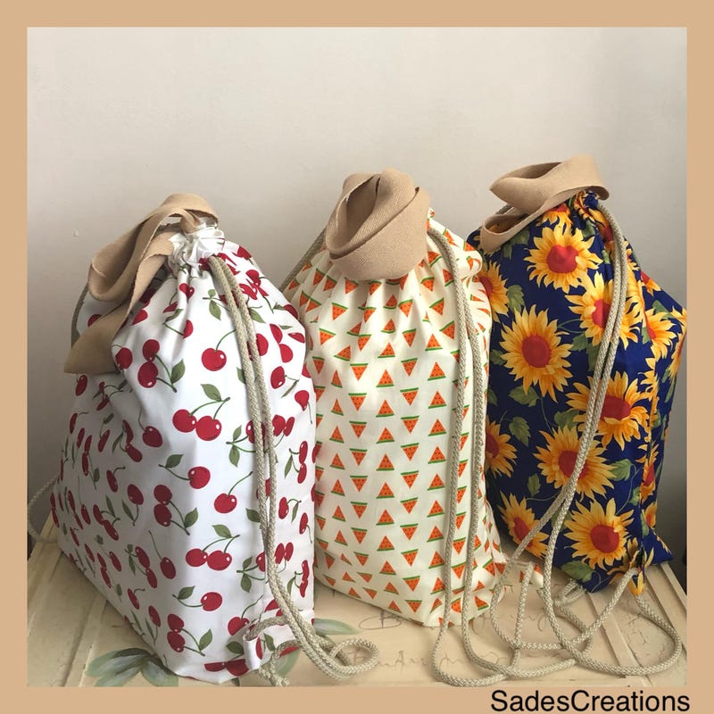 Drawstring Backpack - Etsy