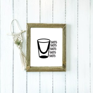 Shots Shot Shots With Shot Glass SVG Digital Download EPS, PDF, Cutting ...