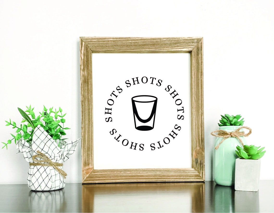 Shots Circle With Shot Glass SVG Digital Download EPS PDF - Etsy