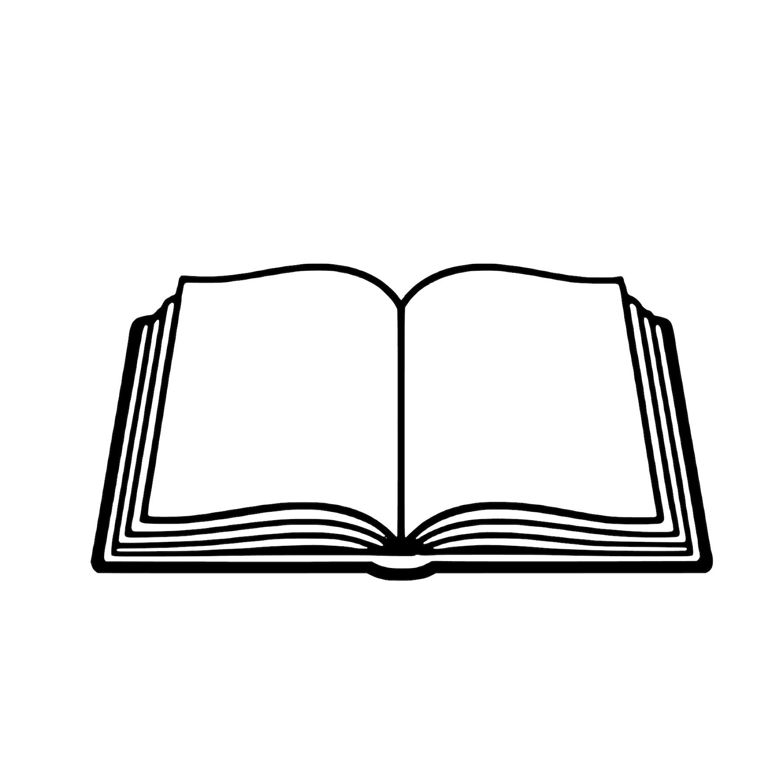Open Book Cut File Svg - Etsy