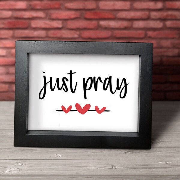 Pray Sign - Etsy