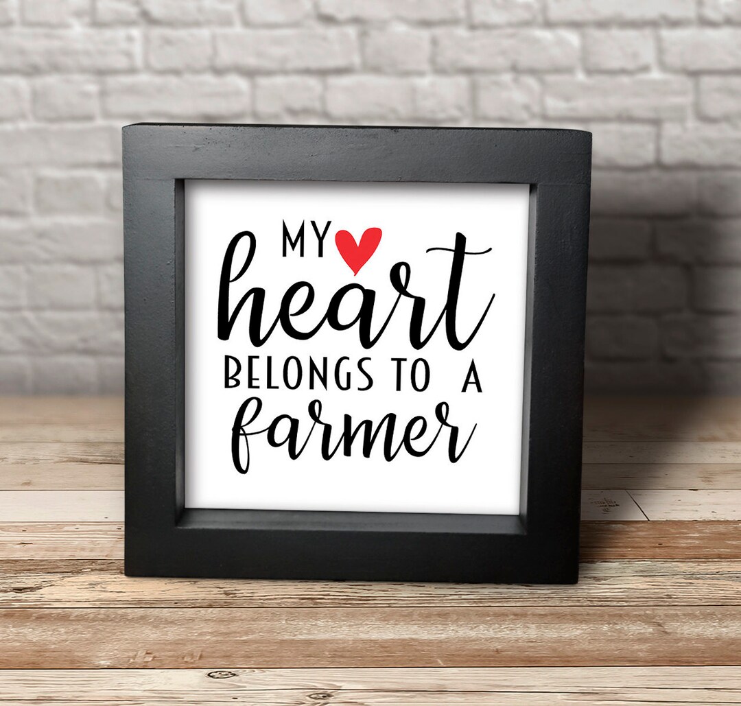 Farmer Sign, Farmer Wood Sign, Farmer Wife, Farmer Husband, Farmer Love ...