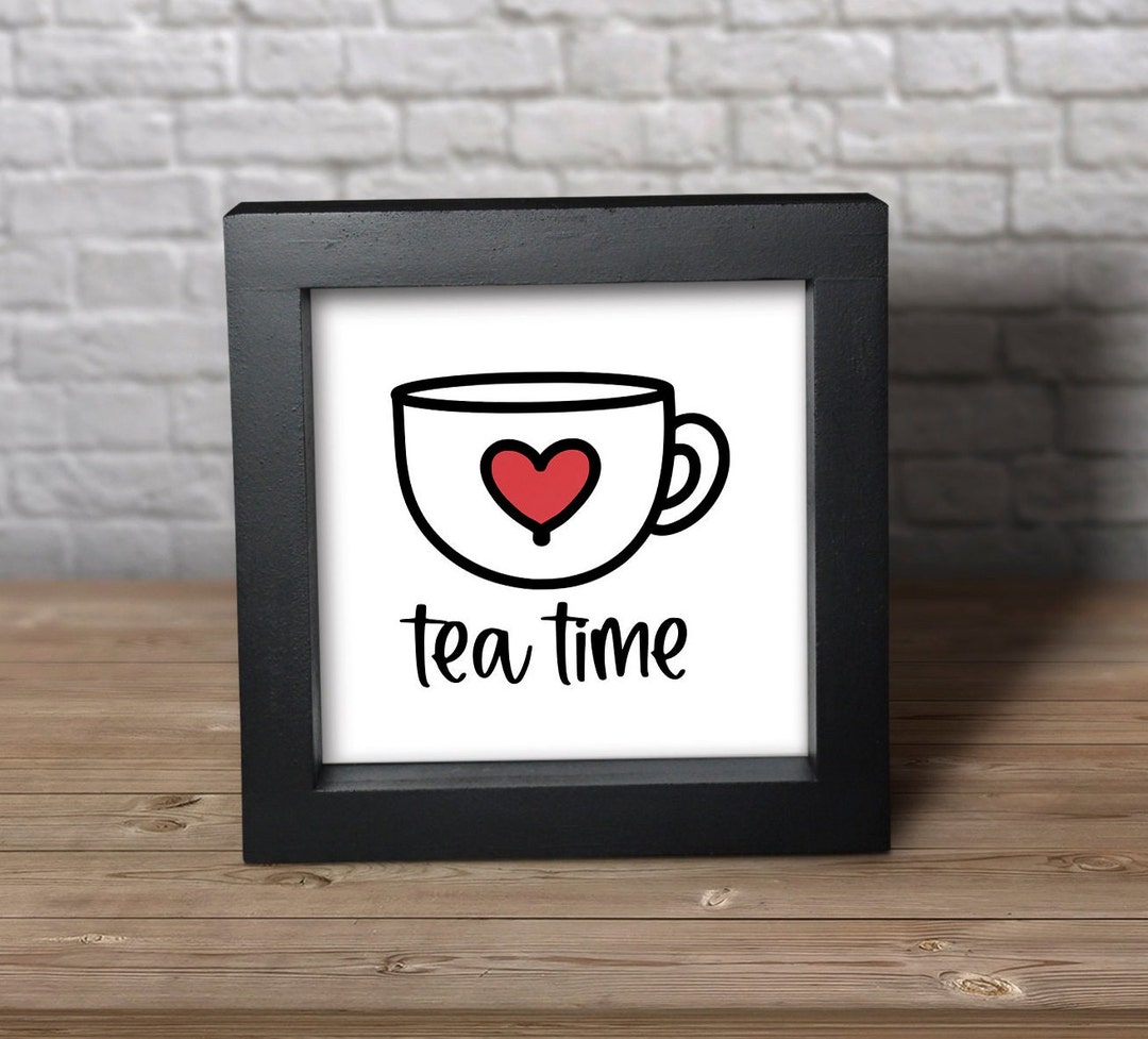 Tea Sign, Tiered Tray Sign, Tea Time Sign, Mini Tea Sign, Coffee Bar ...
