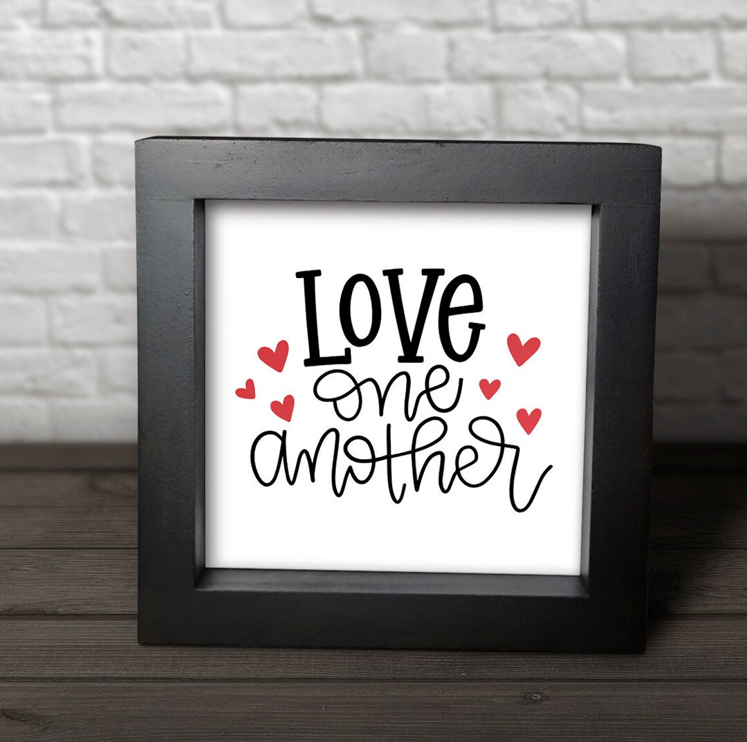 Love One Another, Love Sign, Love One Another Sign, Love Wood Sign ...