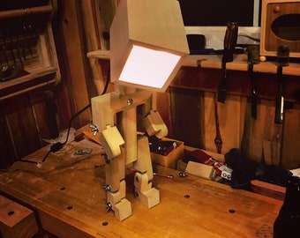 Robot lamp | Etsy
