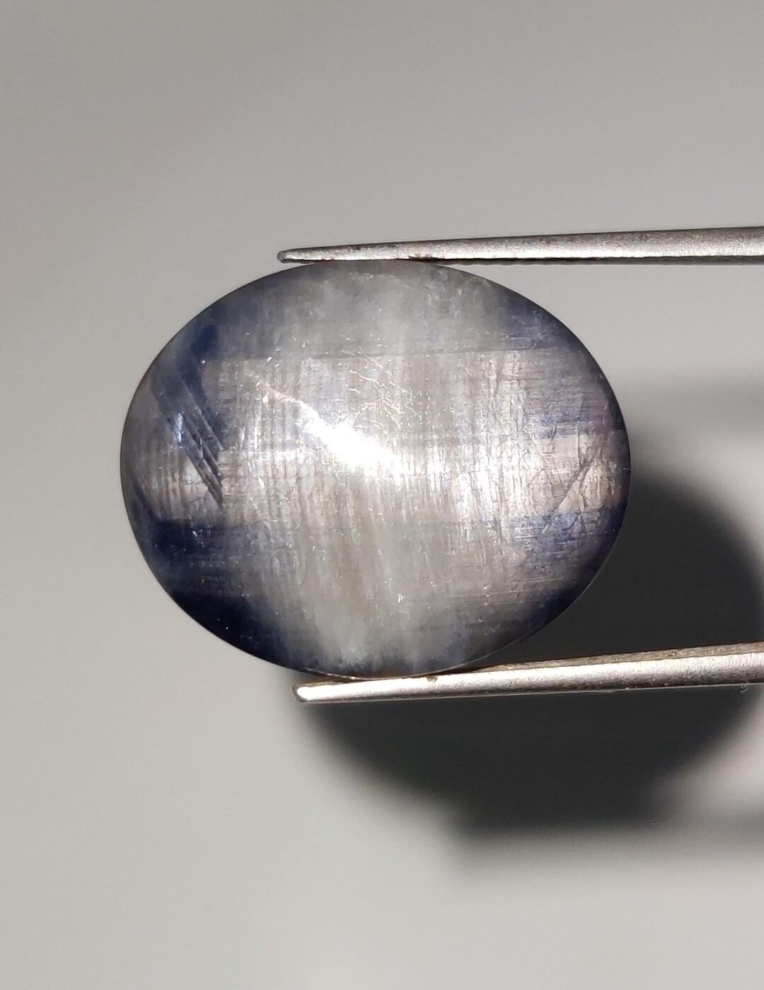Rarest Blue Sapphire Cats Eye Cabochon, Medagaskar Blue Sapphire Cats ...