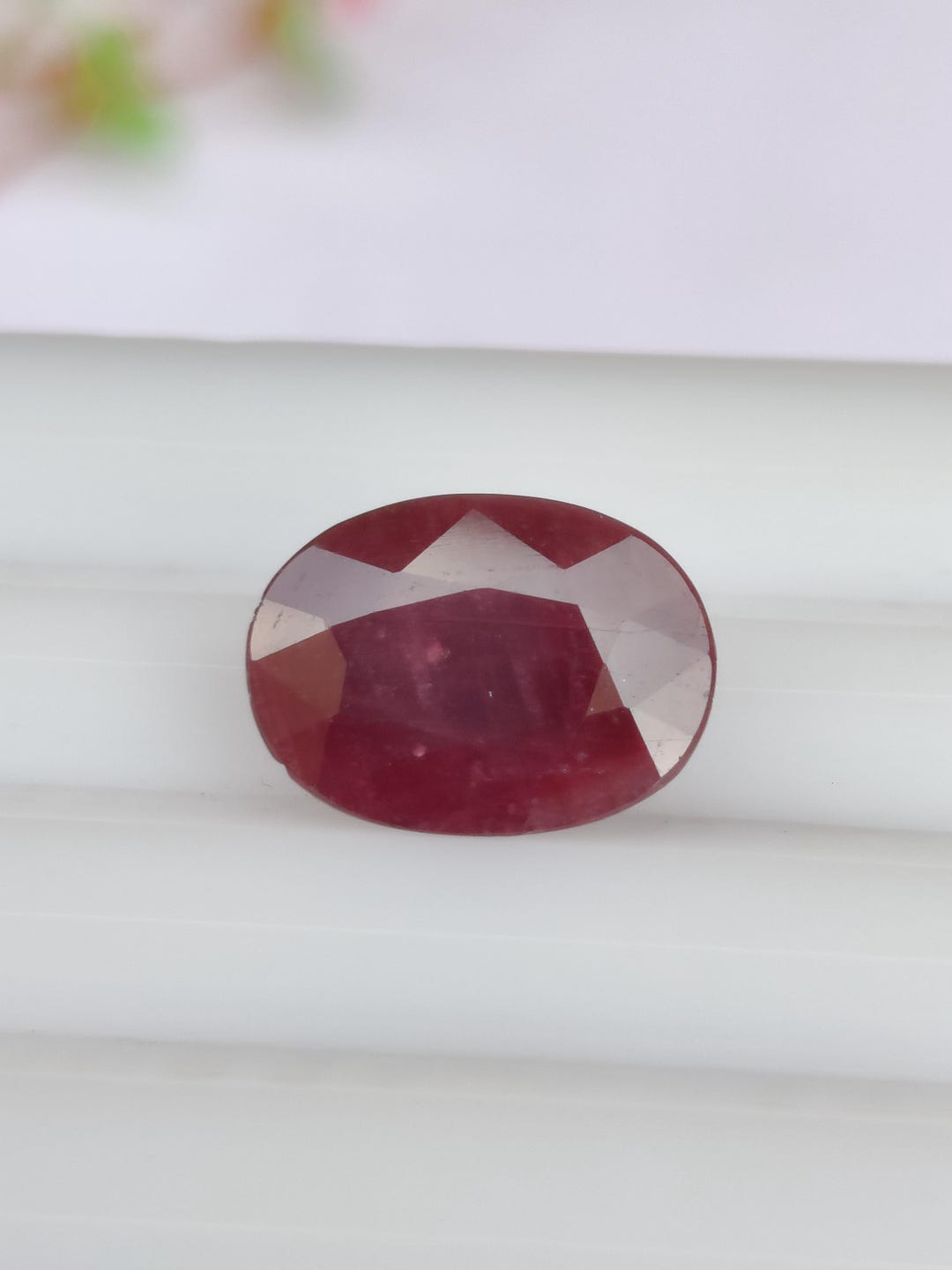 Natural Red Ruby Gemstone, Untreated Ruby Gemstone, Faceted Ruby for ...