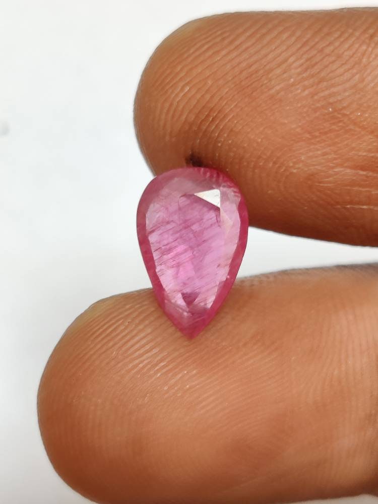 Natural Old Burmese Ruby Gemstone Faceted Burma Ruby - Etsy