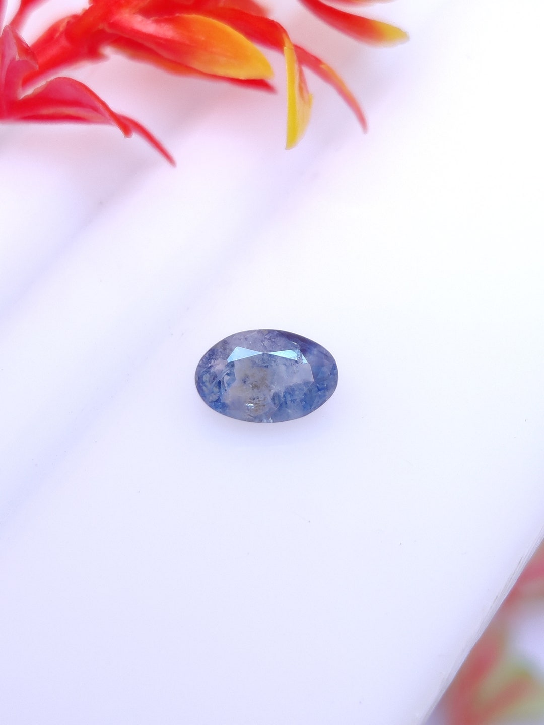 Natural Kashmir Blue Sapphire Gemstone, Rare Old Mine Kashmir Blue ...
