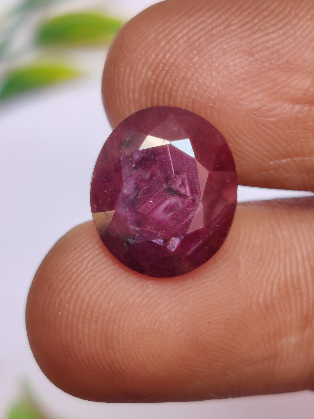 Certified Blood Red Ruby Gemstone, Natural Red Ruby Gemstone, No Heat ...