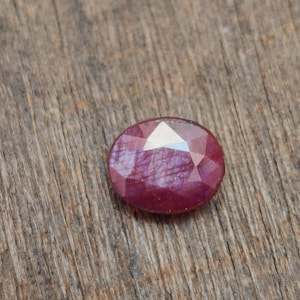 Natural Silversheen Red Ruby Gemstone, Untreated Ruby Gemstone, Faceted ...