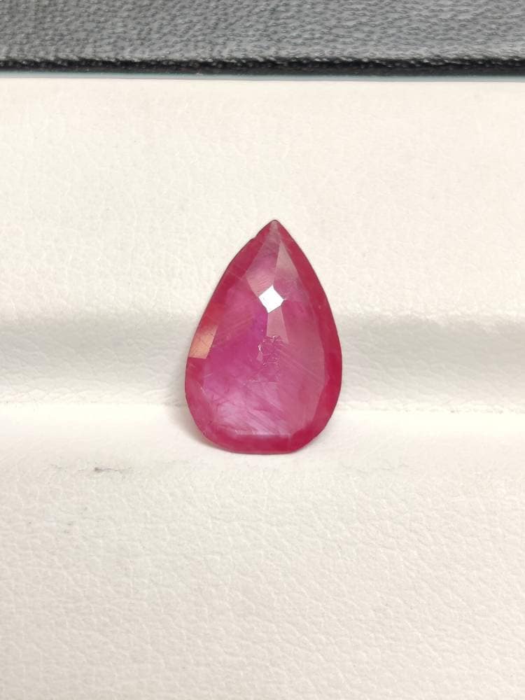 Natural Old Burmese Ruby Gemstone, Faceted Burma Ruby Gemstone, Myanmar ...