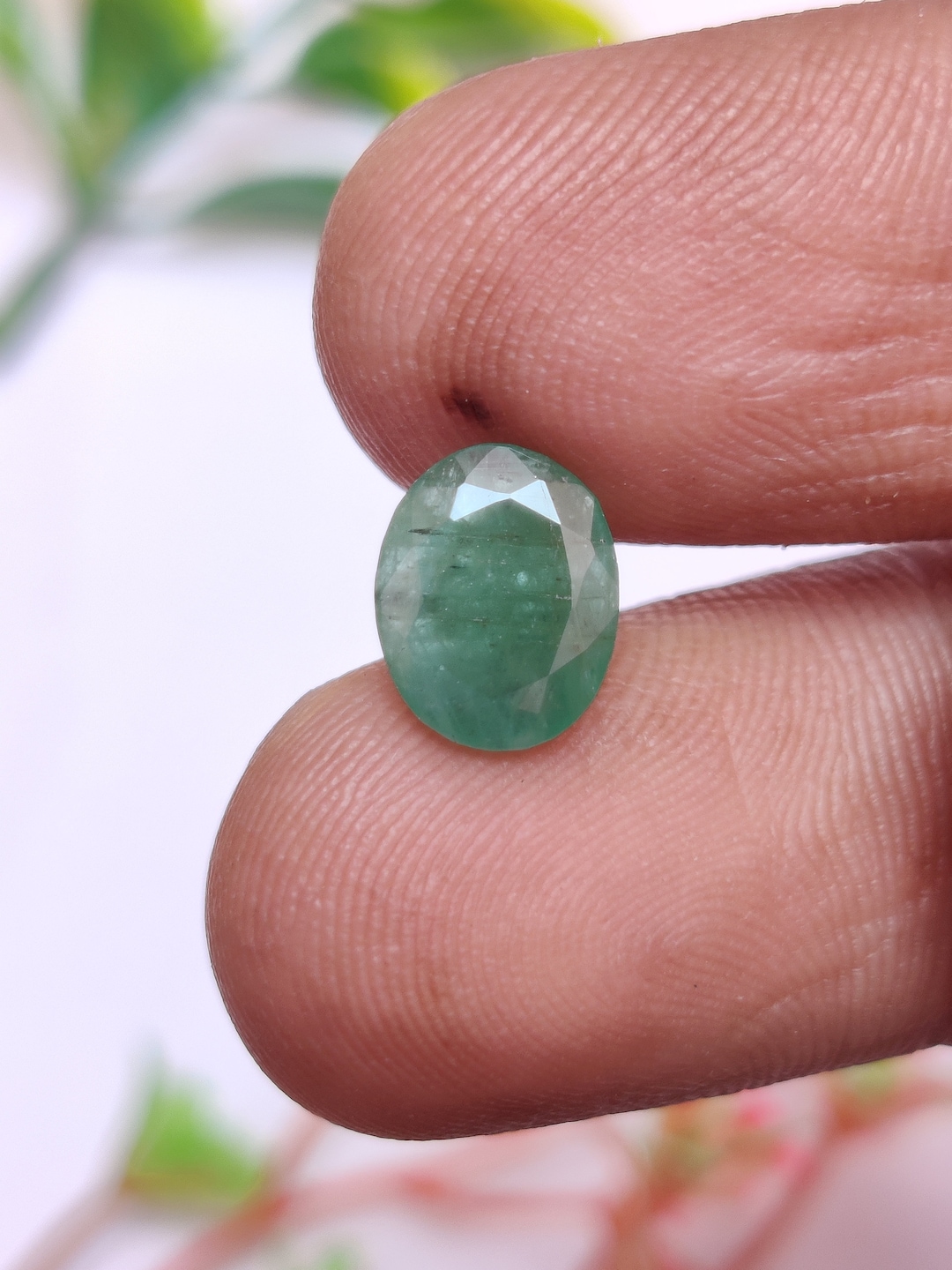 Natural Brazilian Emerald Gemstone, Faceted Round Emerald Gems, Green ...
