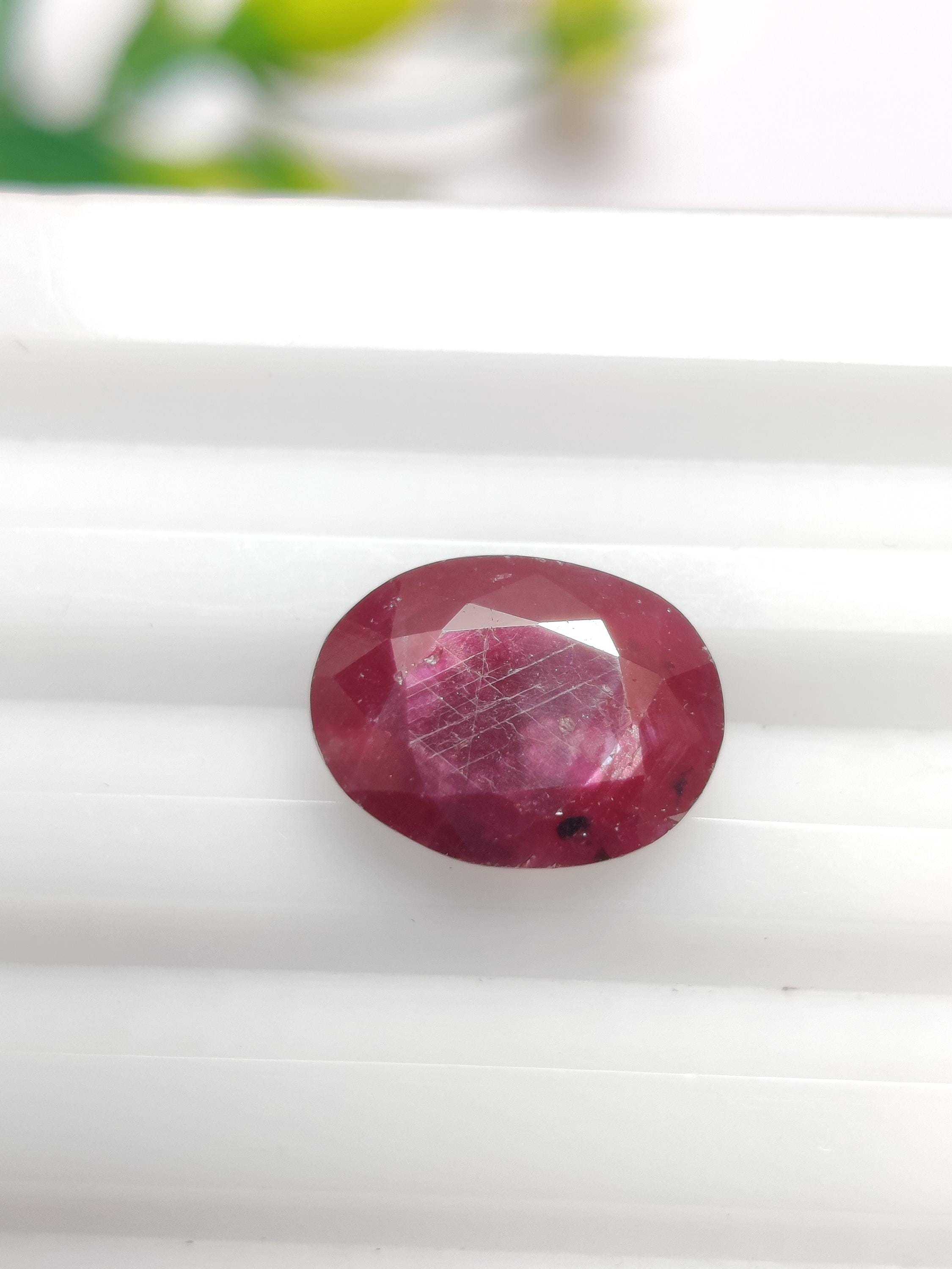Blood Red Ruby Gemstone, Silversheen Red Ruby Gemstone, No Heat Ruby ...