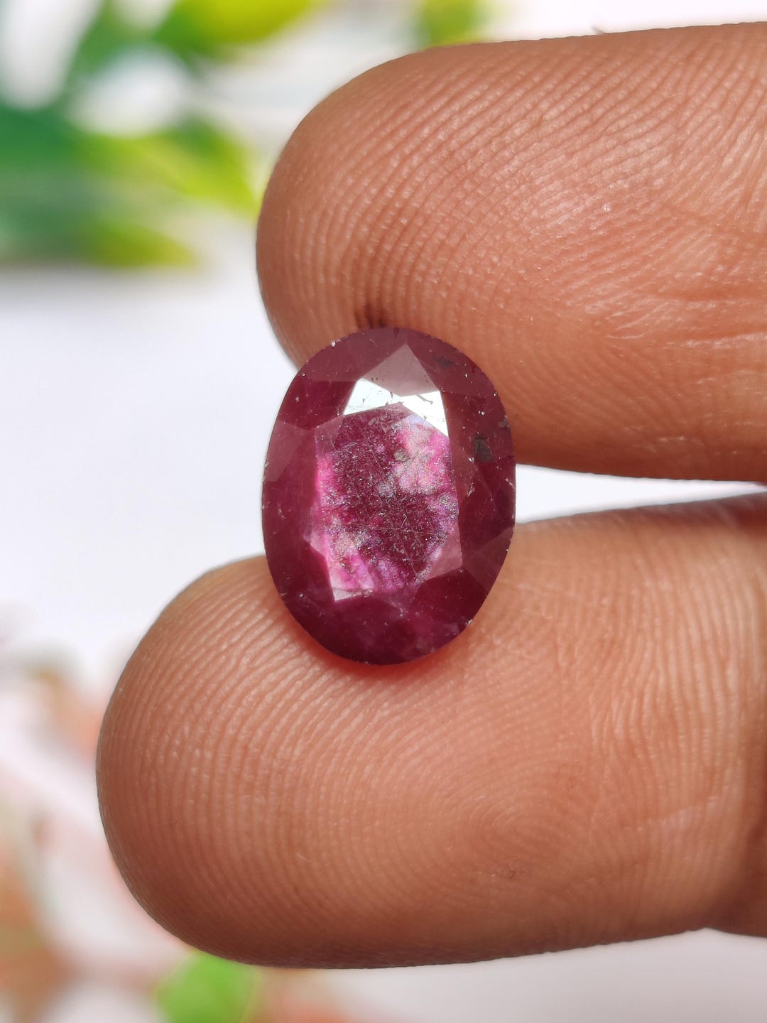 Blood Red Ruby Gemstone, Silversheen Red Ruby Gemstone, No Heat Ruby ...