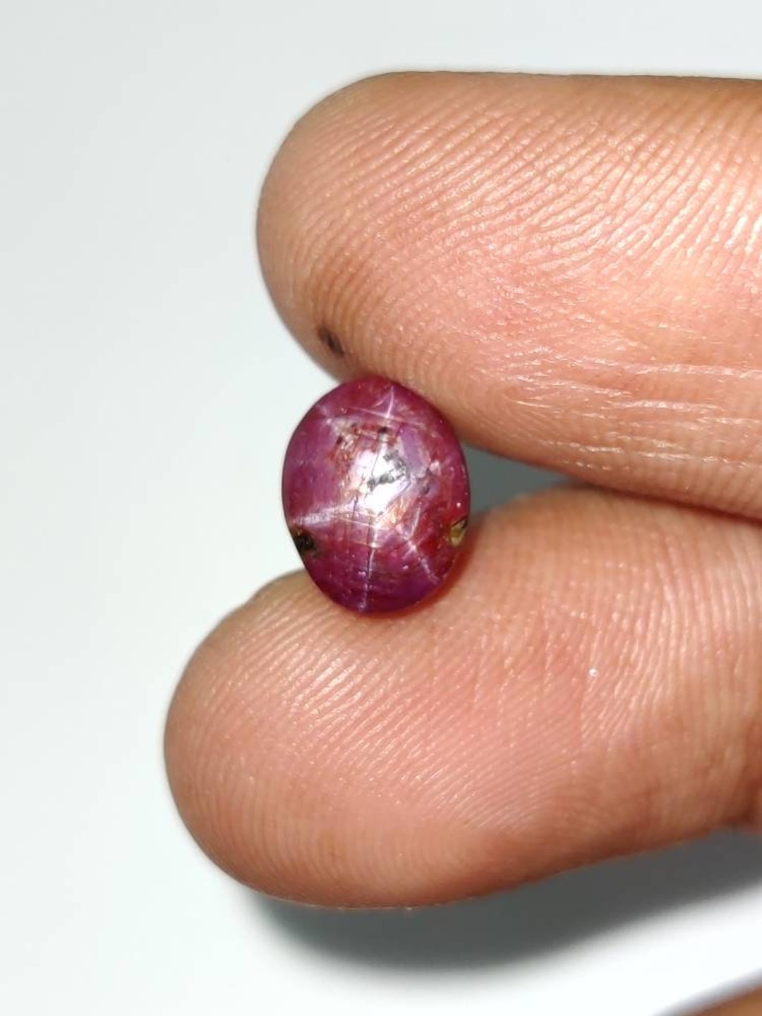 Star Ruby Cabochon, Indian Star Ruby Gemstone, Red Star Ruby Stone ...